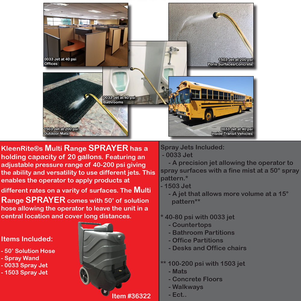 20 Gallon Multi-Range Sprayer - DryMaster Systems